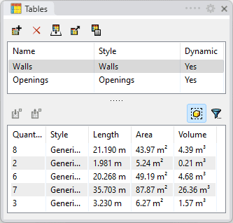 Table Report | VisualARQ help